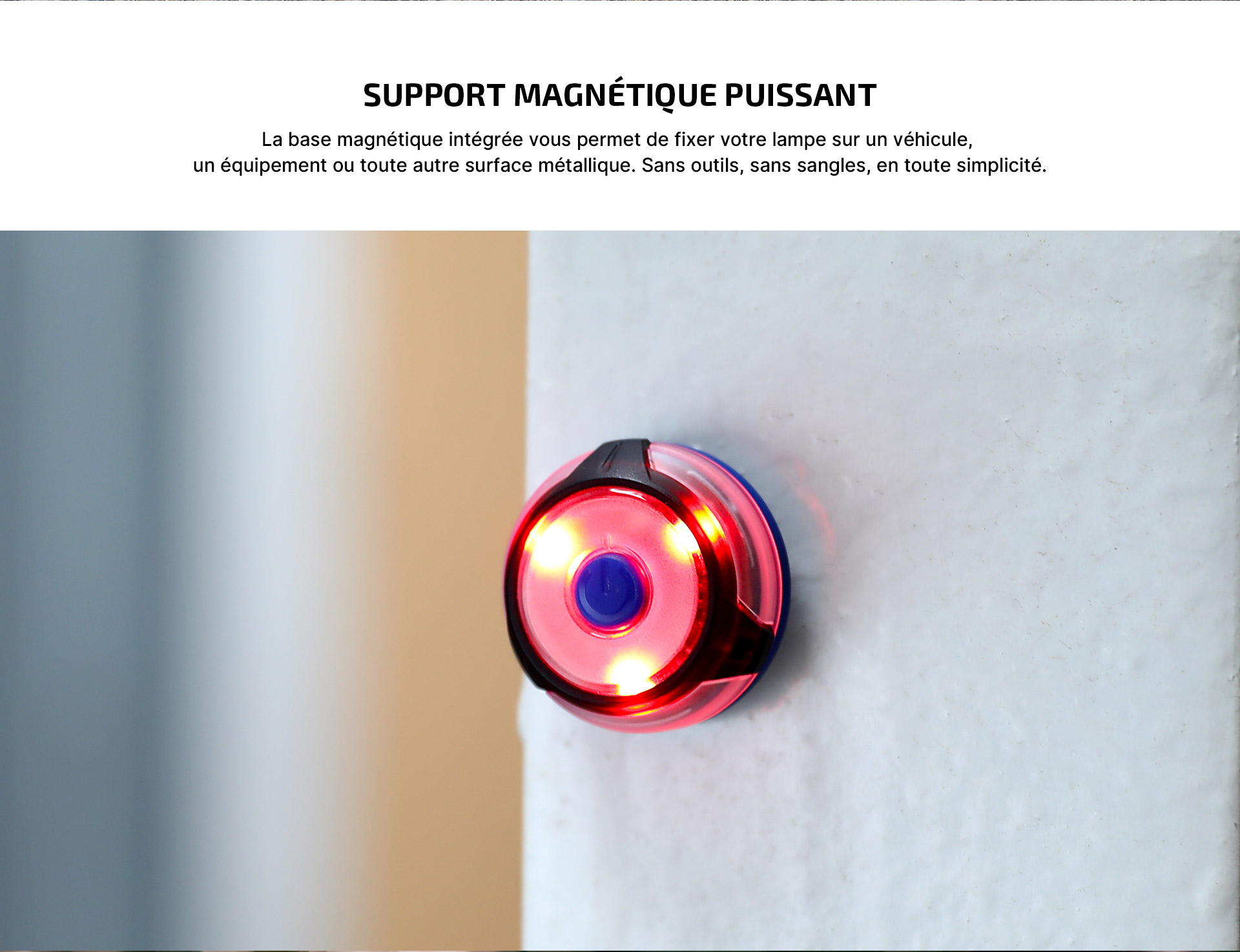 Gober 2 Lampe LED Multifonction Synchronisation Sans Fil Clip ...