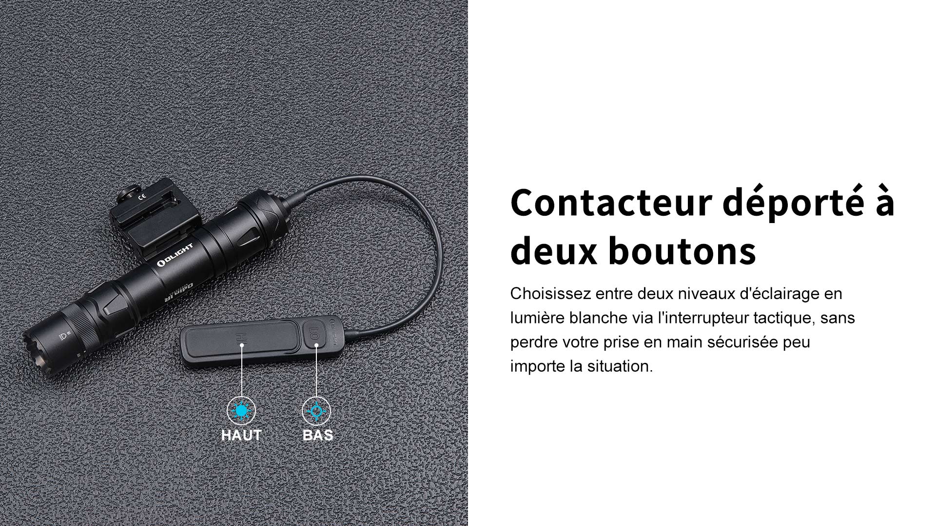 Odin IR | Lampe IR militaire 850nm&1000lm pour arme longue - Olight France